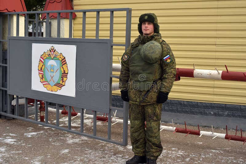 Soldier at the checkpoint stock image. Image of special - 10448383