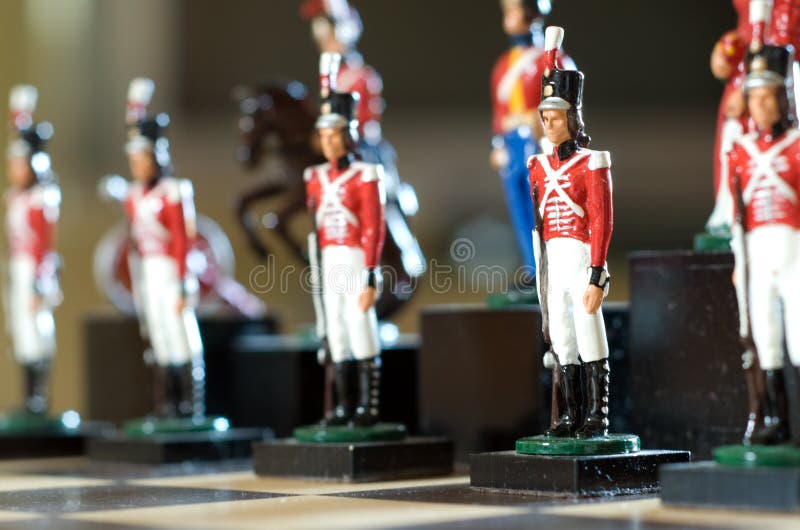Soldier chess pieces stock photo. Image of pieces, game - 12717862