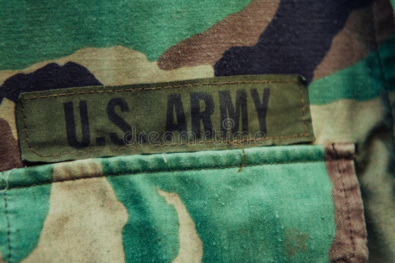 Soldier Closeup on Old Military Us Army Uniform Stock Photo - Image of ...