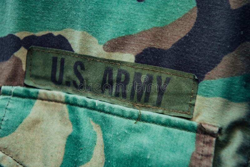 Soldier Closeup on Old Military Us Army Uniform Stock Photo - Image of ...