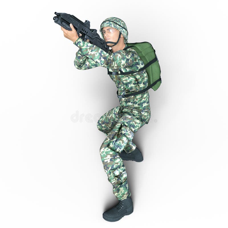 Soldier stock illustration. Illustration of game, armed - 72913825