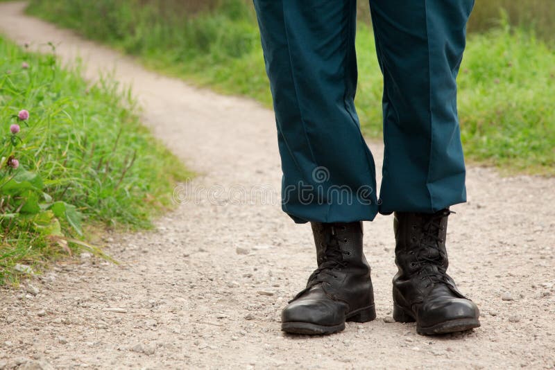 Soldier feet stock image. Image of footpath, green, closeup - 11072633