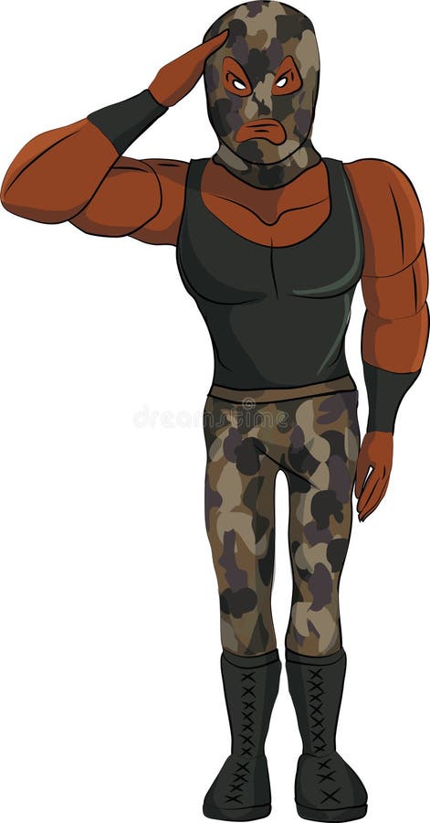 Soldier fighter cartoon stock illustration. Illustration of strong ...