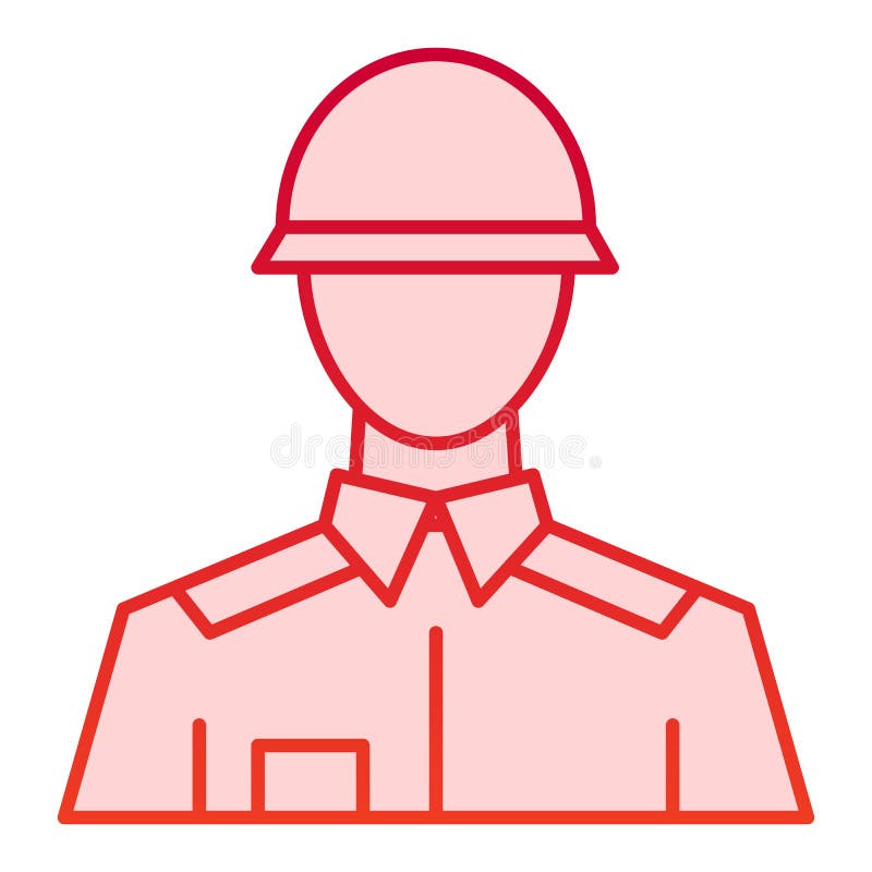 Soldier Flat Icon. Warrior Vector Illustration Isolated on White Stock ...