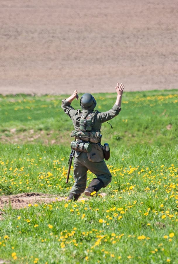 Soldier flees editorial stock photo. Image of firearms - 25570758