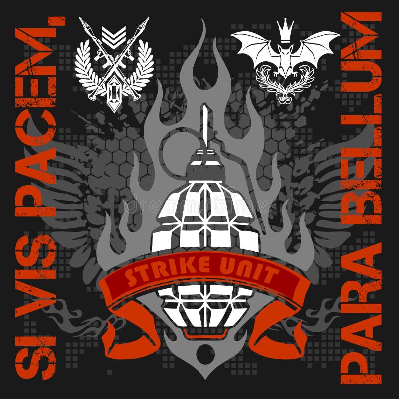 Soldier of Fortune - Vector Emblem Stock Vector - Illustration of ...