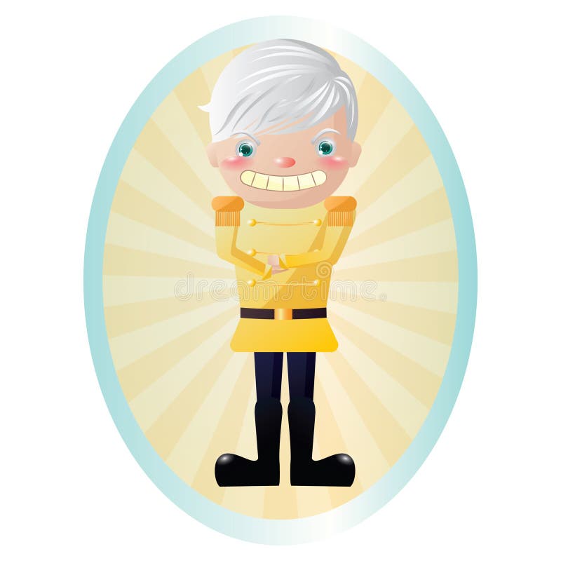 Soldier Grinning. Vector Illustration Decorative Design Stock Vector ...