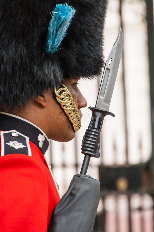 Soldier on Guard Duty editorial photo. Image of england - 24834306