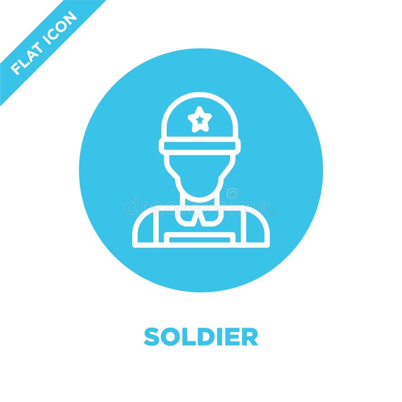 Soldier Icon Vector from Christmas Presents Collection. Thin Line ...