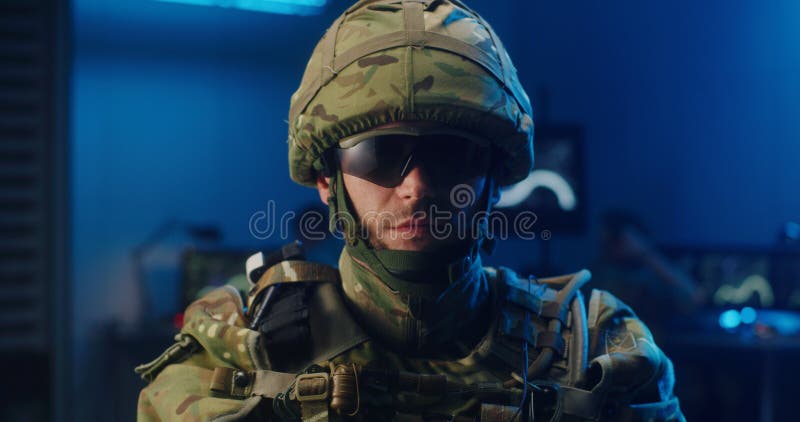 Soldier looking at camera stock image. Image of army - 187912405