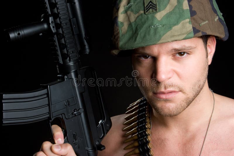 Soldier Man stock image. Image of boys, aggressive, army - 10838939