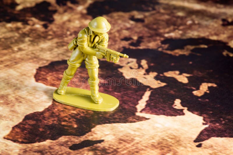 Soldier on map stock image. Image of enemy, strategy - 71947621