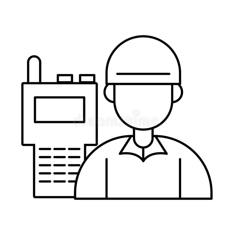 Soldier Radio Isolated Stock Illustrations – 150 Soldier Radio Isolated ...