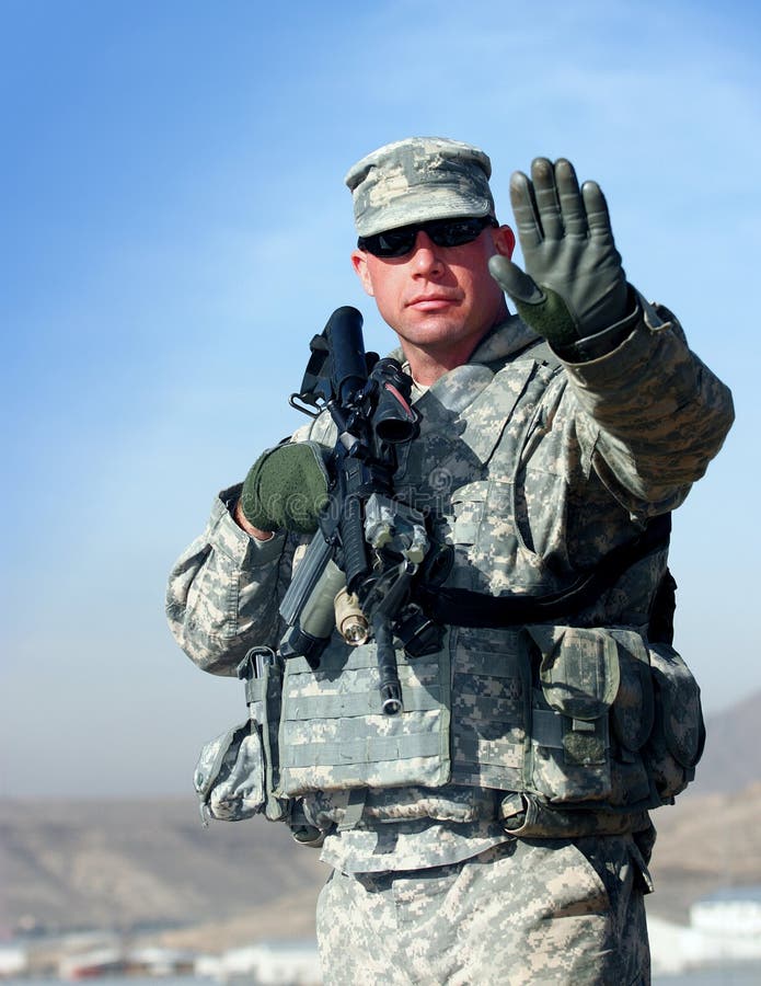 A US soldier stock photo. Image of american, equipment - 17752544