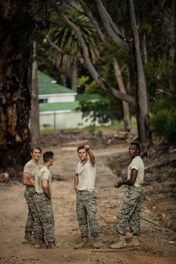 Soldier Pointing at a Distance Stock Photo - Image of lifestyle ...