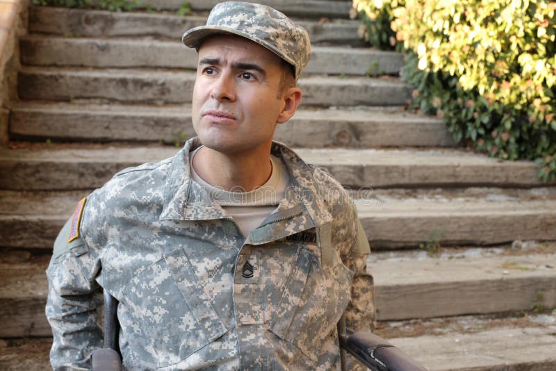 Soldier with Post Traumatic Stress Disorder Stock Image - Image of help ...