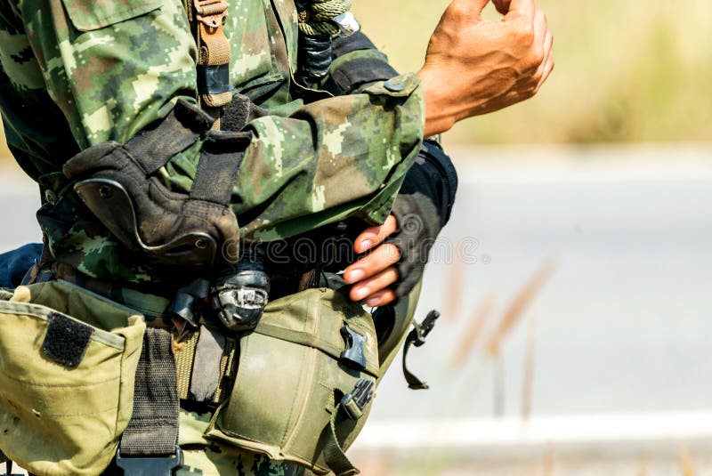 Soldier Ready for War Combat Stock Image - Image of armed, preparation ...