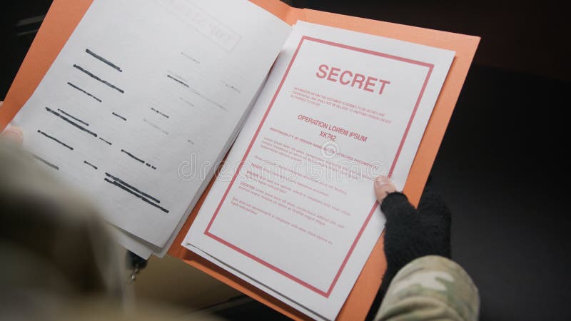 Soldier Reads Top Secret Documents Stock Photos - Free & Royalty-Free ...