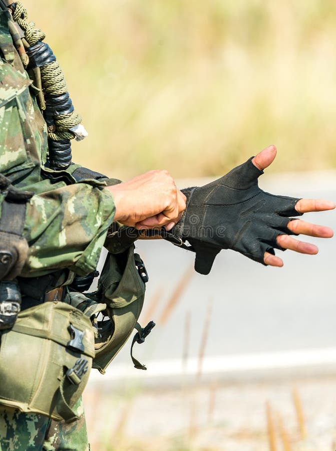 Soldier Ready for War Combat Stock Image - Image of armed, preparation ...