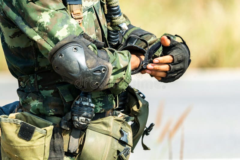 Soldier Ready for War Combat Stock Image - Image of armed, preparation ...