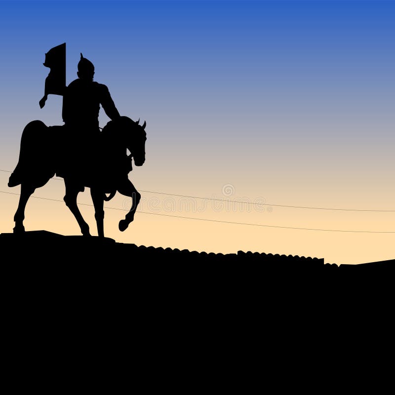 A soldier riding a horse stock vector. Illustration of eyes - 32710194