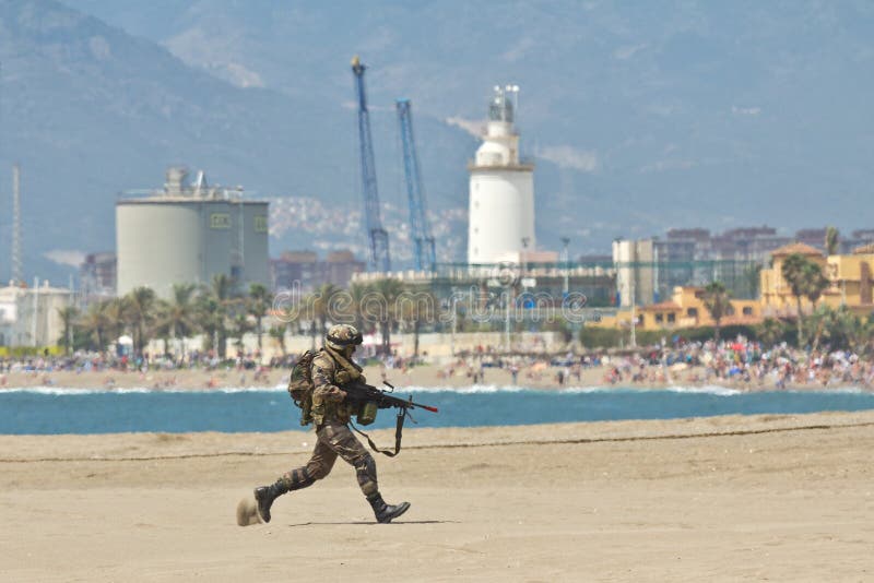 Running Soldier II editorial stock image. Image of running - 6059259
