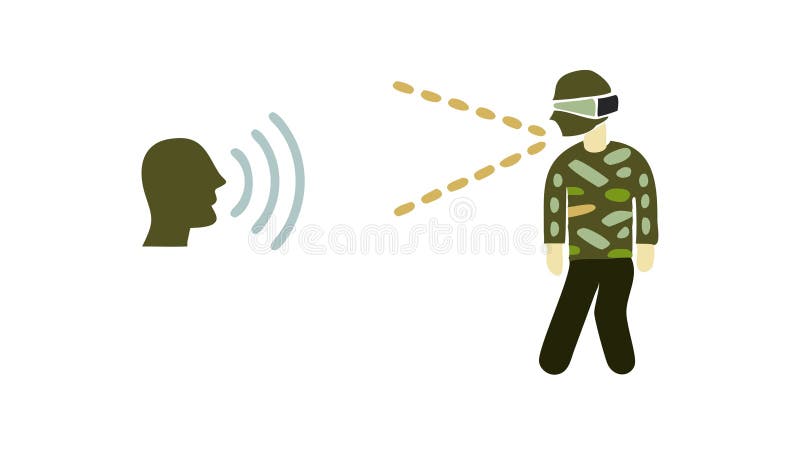 Soldier with Smart Glasses. Military Tech and Tactical Communication ...