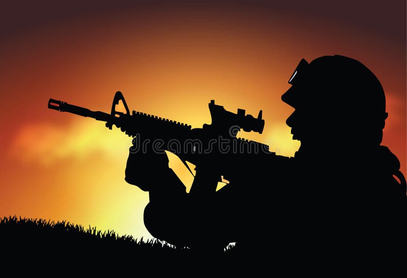 The Fallen Soldier Battle Cross. Stock Vector - Illustration of honor ...