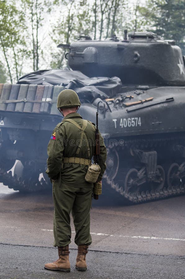 Soldier and tank editorial photography. Image of special - 147915222