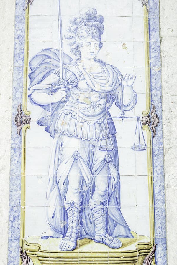 Soldier in tile stock image. Image of background, azulejos - 42353627