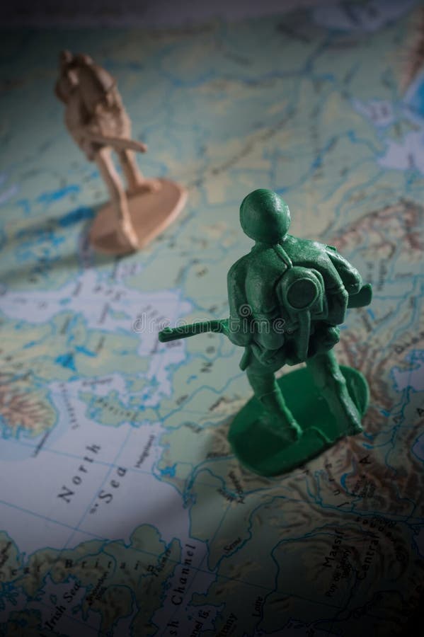 Soldier Toys on Map,war Concept.. Stock Photo - Image of infantry ...