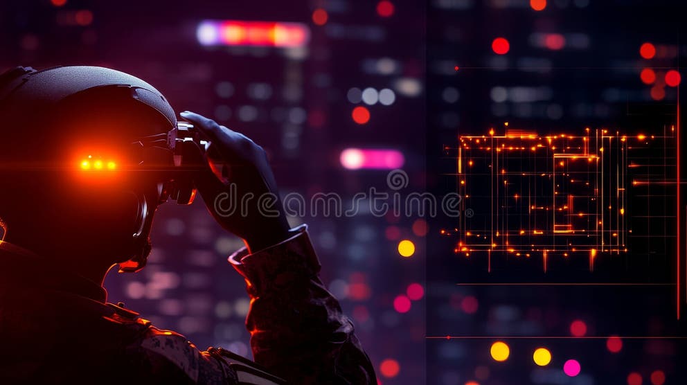 Soldier Training VR Simulator Futuristic Soldier Using VR Headset for ...