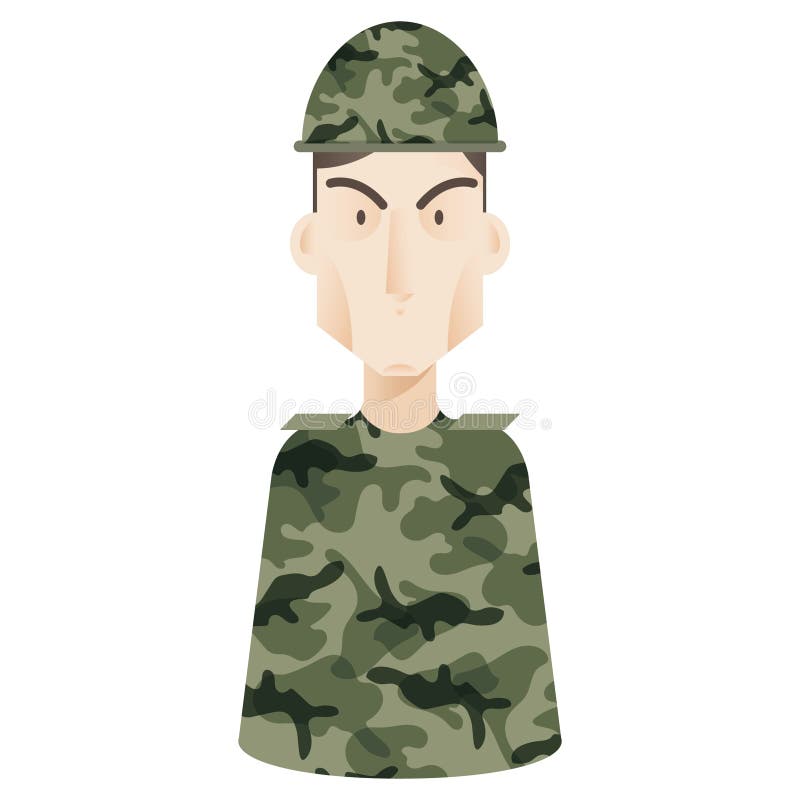 Soldier. Vector Illustration Decorative Design Stock Illustration ...