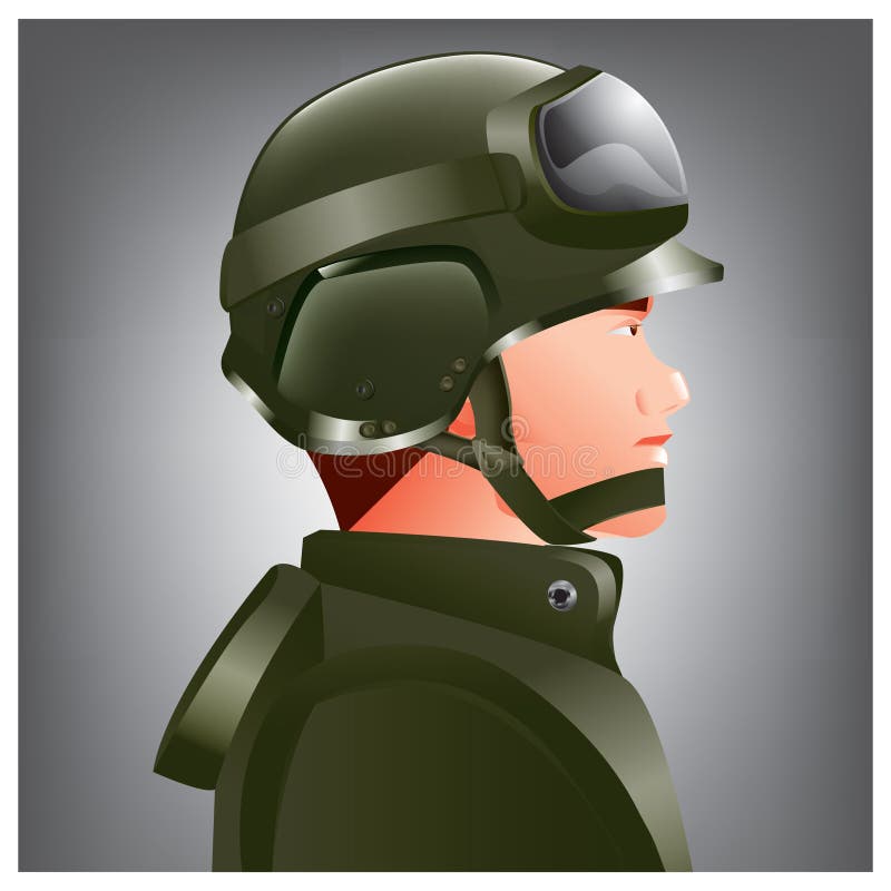 Soldier. Vector Illustration Decorative Design Stock Vector ...