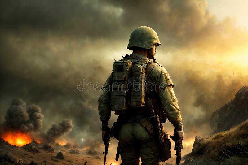 Soldier, war elements stock illustration. Illustration of infantry ...