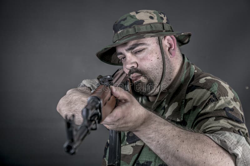 Soldier stock image. Image of rifle, army, service, armed - 31253079