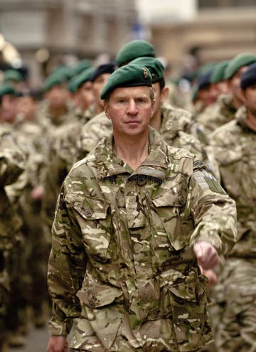 Soldiers from 3 Commando Brigade Marching Editorial Image - Image of ...