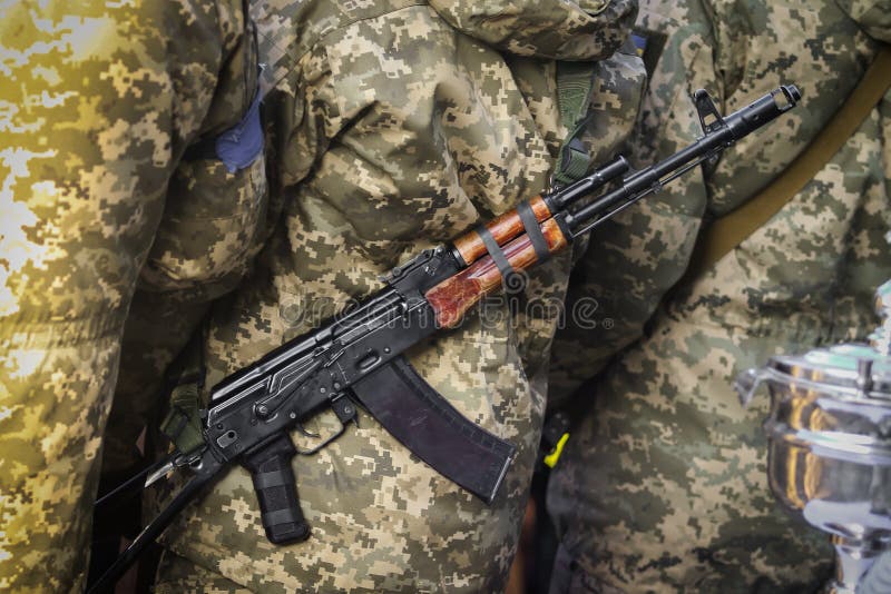 Soldiers of the Armed Forces of Ukraine Stock Image - Image of power ...