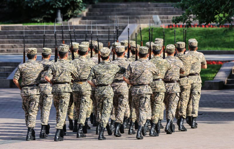 Soldiers, Army, Formation on the Parade Ground Stock Image - Image of ...