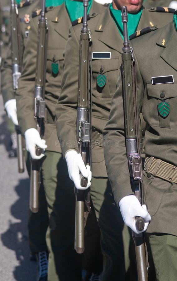 Soldiers in army Parade stock image. Image of armor, group - 27807883