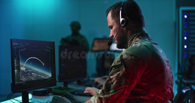 Soldiers Controlling Atomic Explosions during War Stock Footage - Video ...