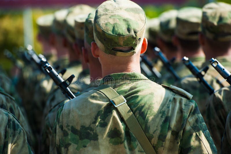 The parade of soldiers editorial stock photo. Image of troop - 144159158