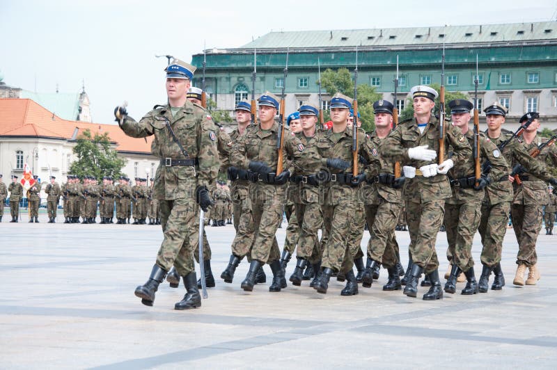 Soldiers during the drill stock photo. Image of armed - 23544780