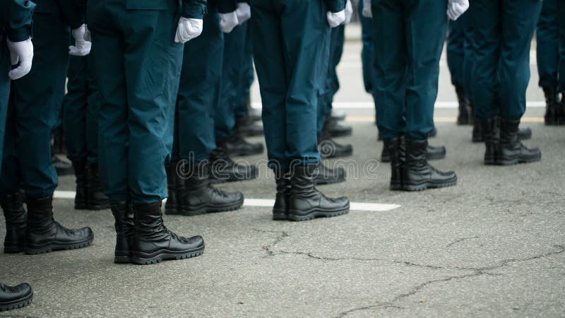 Feet of soldiers at army stock video. Video of courage - 93926173