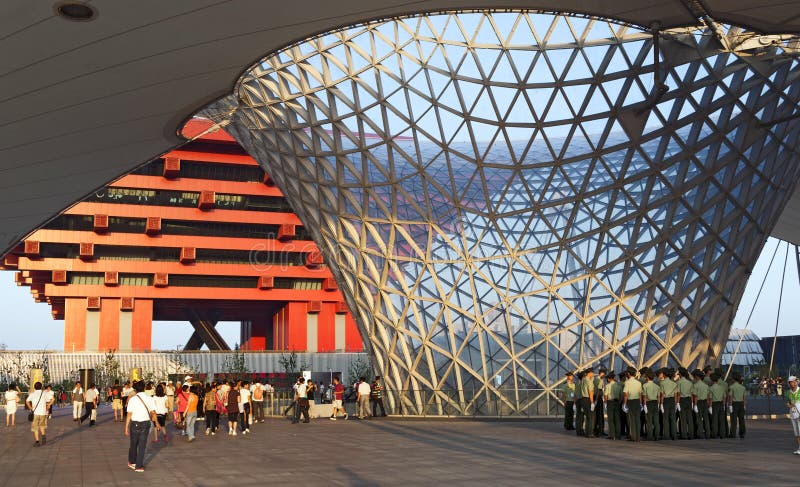 Soldiers in Front of the China Pavilion Editorial Stock Image - Image ...