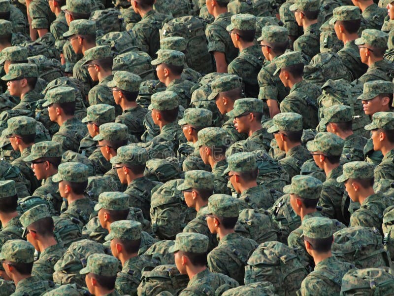 Soldiers in Green ! editorial photo. Image of uniform - 20146186