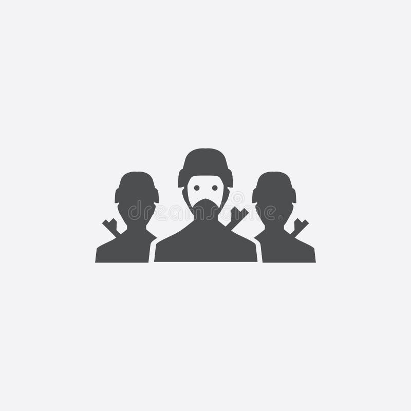 Soldiers group icon stock vector. Illustration of icon - 262873463