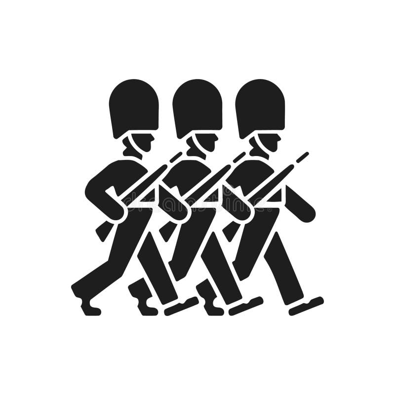 Soldiers icon stock vector. Illustration of marching - 361857181