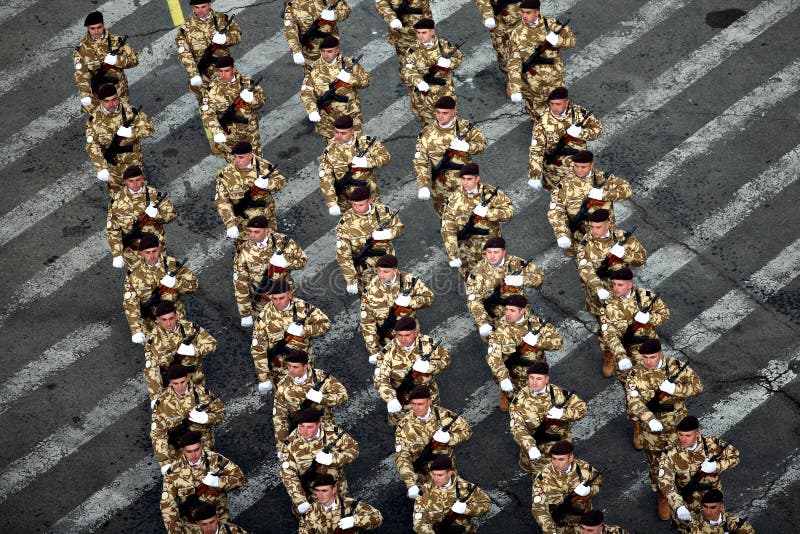 Soldiers marching editorial photo. Image of armed, formation - 22593066