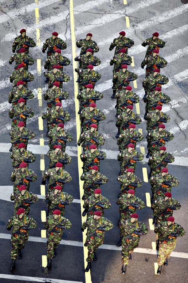 Soldiers marching editorial photography. Image of armed - 22593112